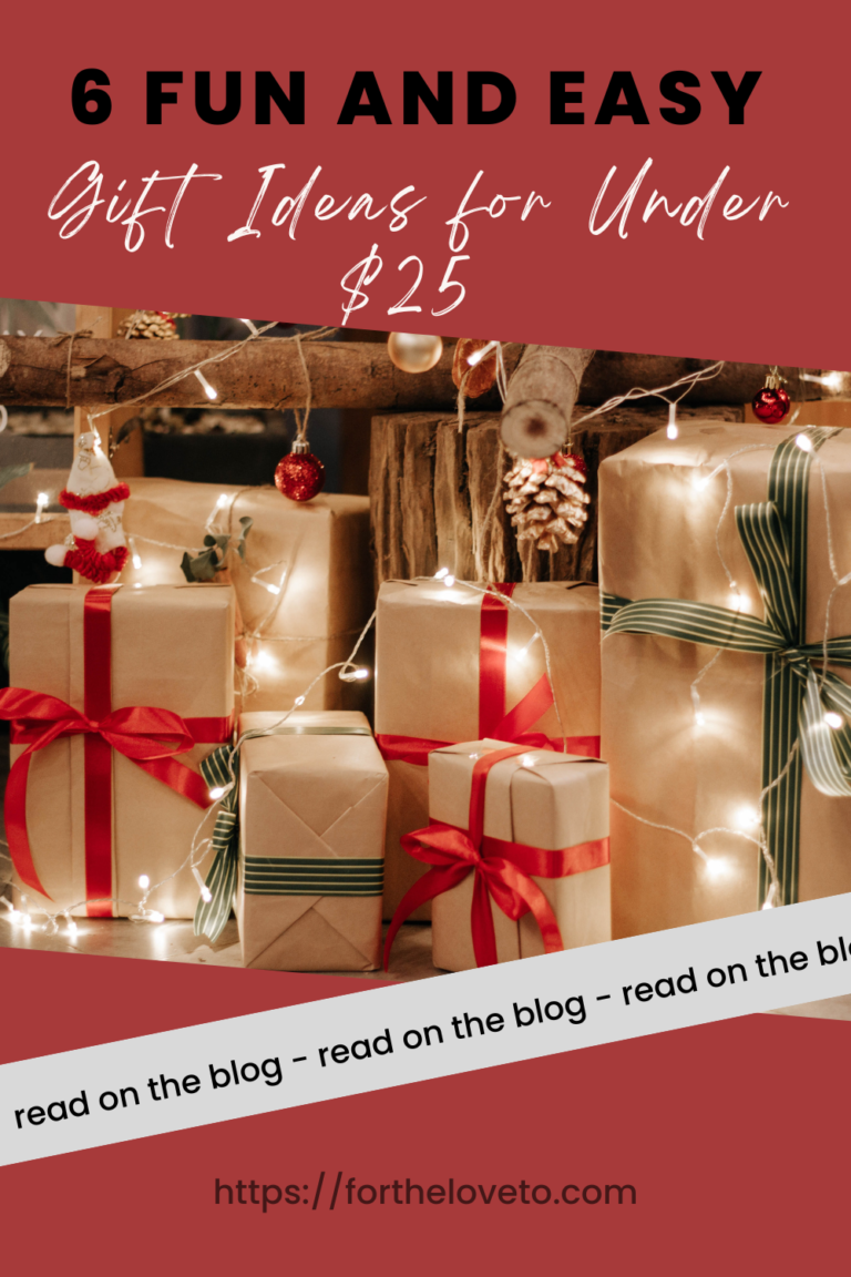 6 Fun and Easy Gift Ideas For The Entire Family Under $25 - For The Love To