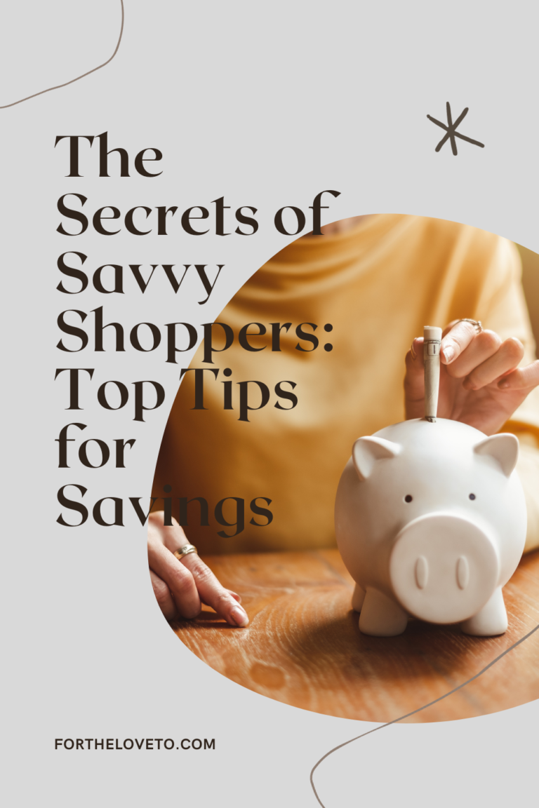 The Best Savvy Shoppers Tips