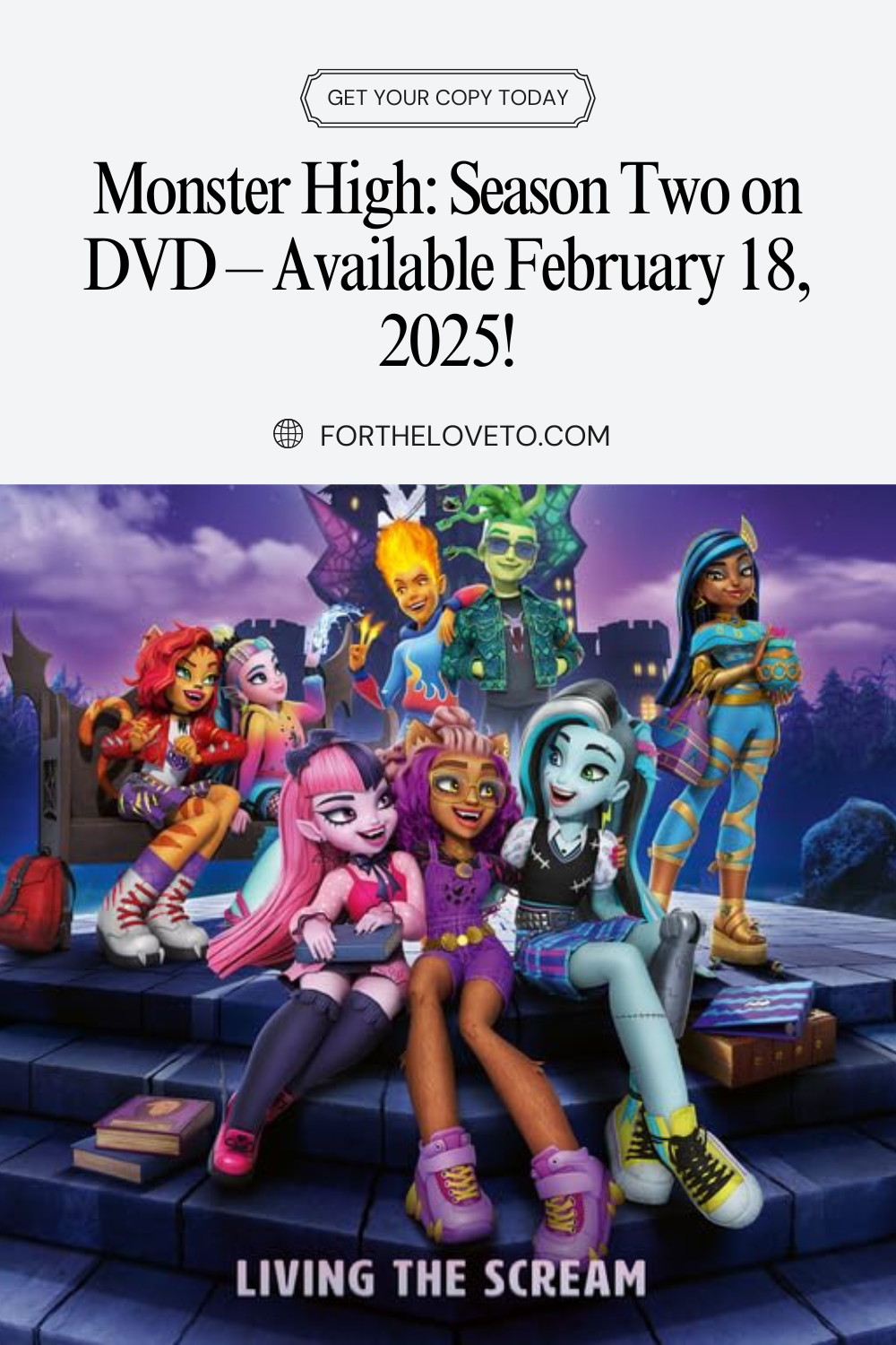 Bring Home Monster High Season Two DVD- For The Love To