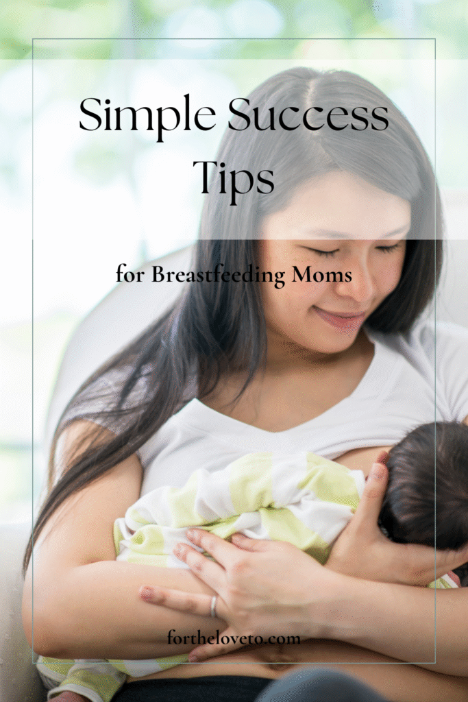 Simple Success Tips for Breastfeeding Moms - For The Love To